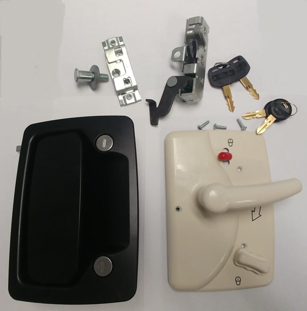 TriMark 30-900 Series Motorhome/RV Entry Door Lock (Black/White)